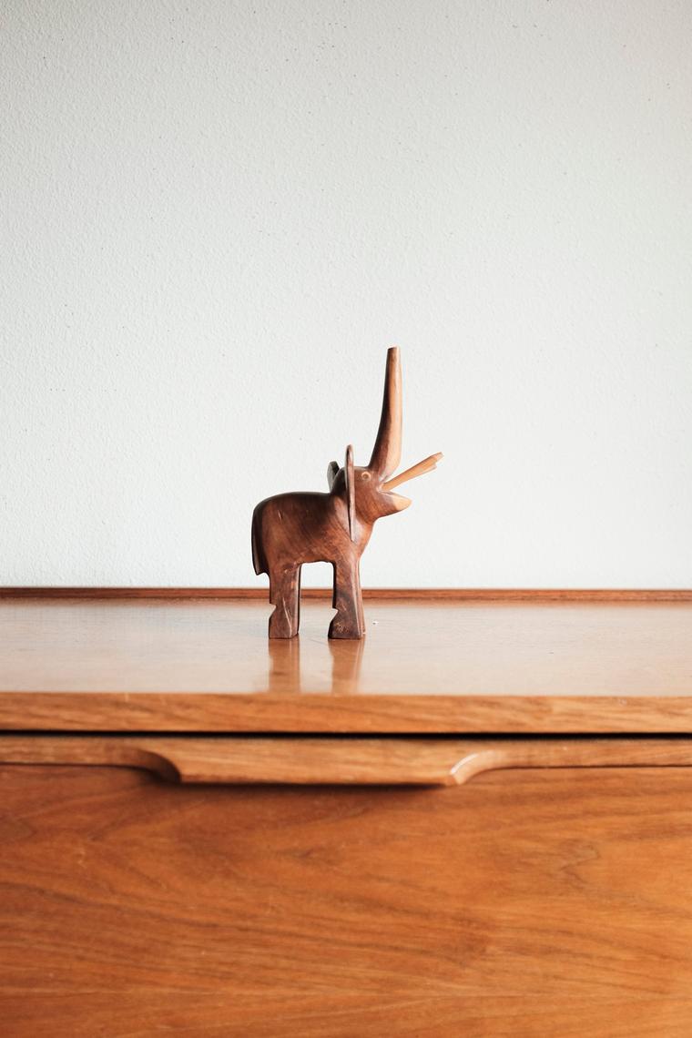 Awesome Wood Carved Elephant | Microscope Telescope | Seattle, WA