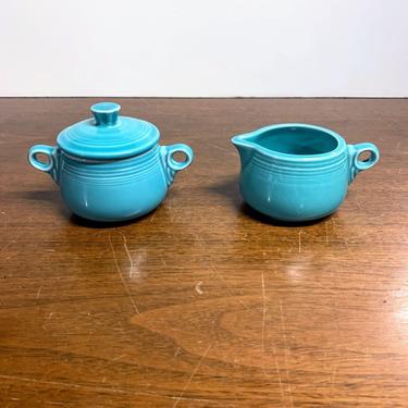 Vintage Fiestaware Childs Sugar and Creamer Set My | Over the Years ...