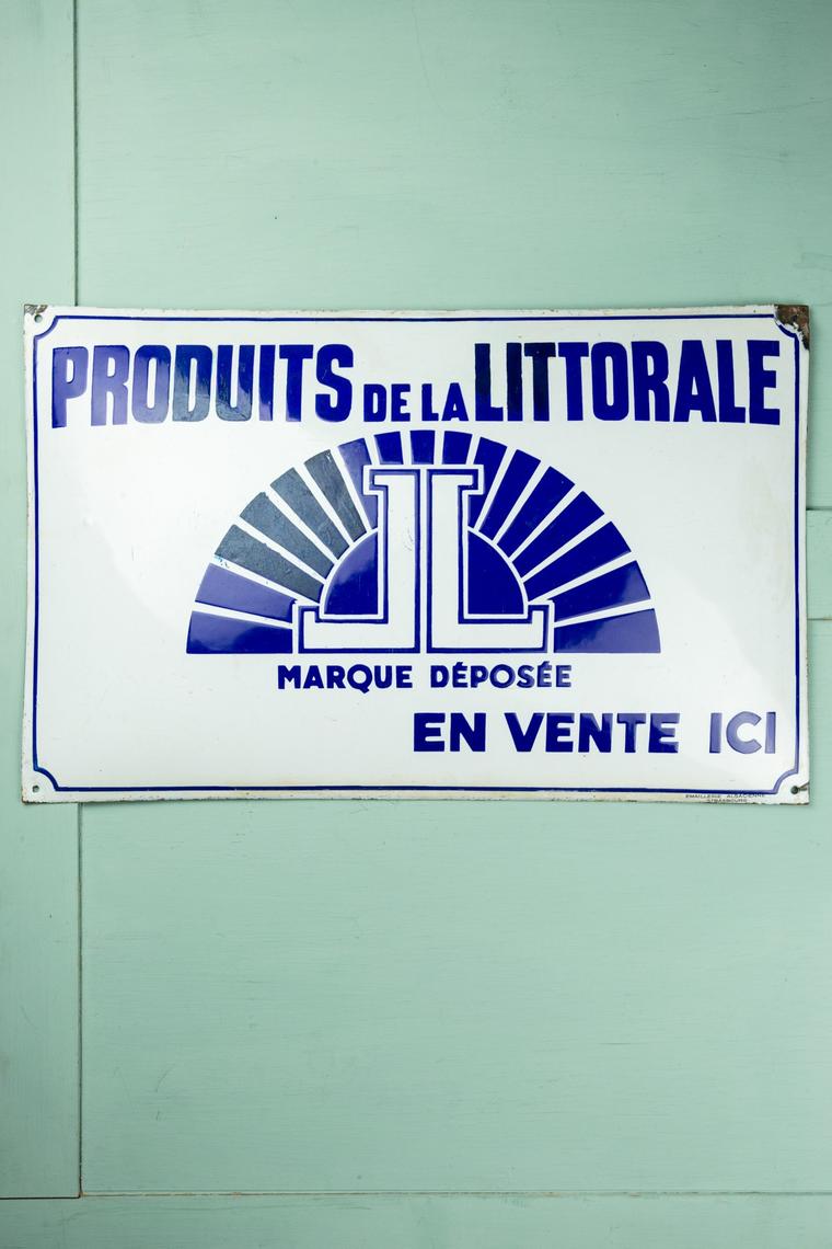 Vintage French Enamelware Advertising Sign | Posh Chicago | Chicago, IL