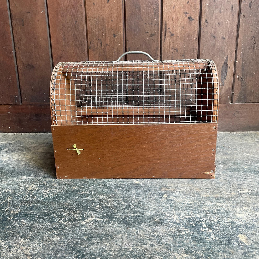 1950s Old Farmhouse Chicken Cage Transport County Fair Farmer Hen ...