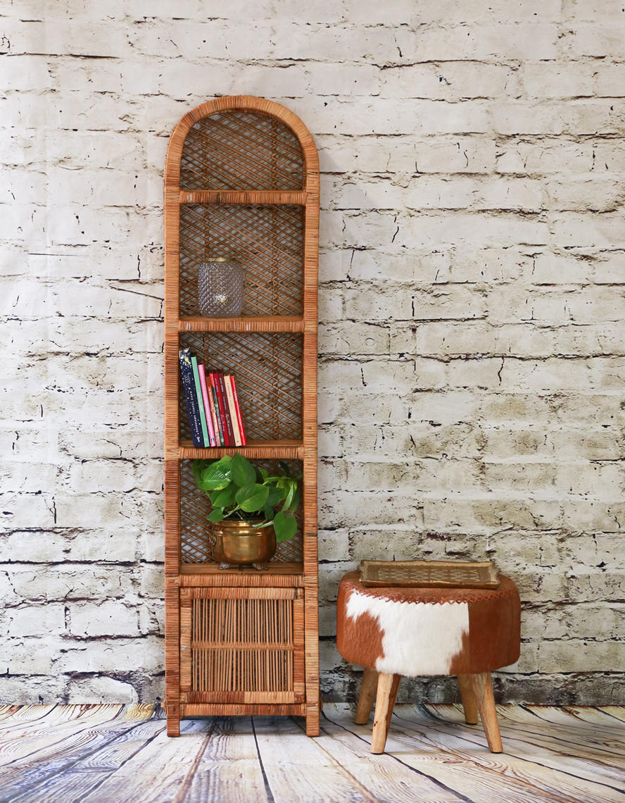 Vintage Arched Wicker Bookcase/Bookshelf/ Local P/U Chicago, Il | World ...