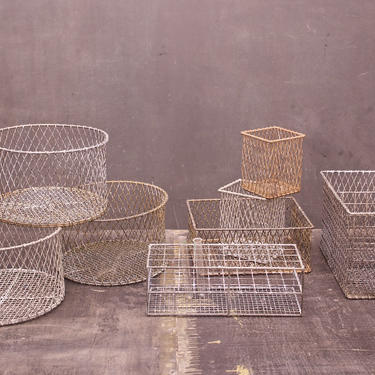 1940s Collection of 8 Laboratory Wire Baskets Containers Test | Brain ...