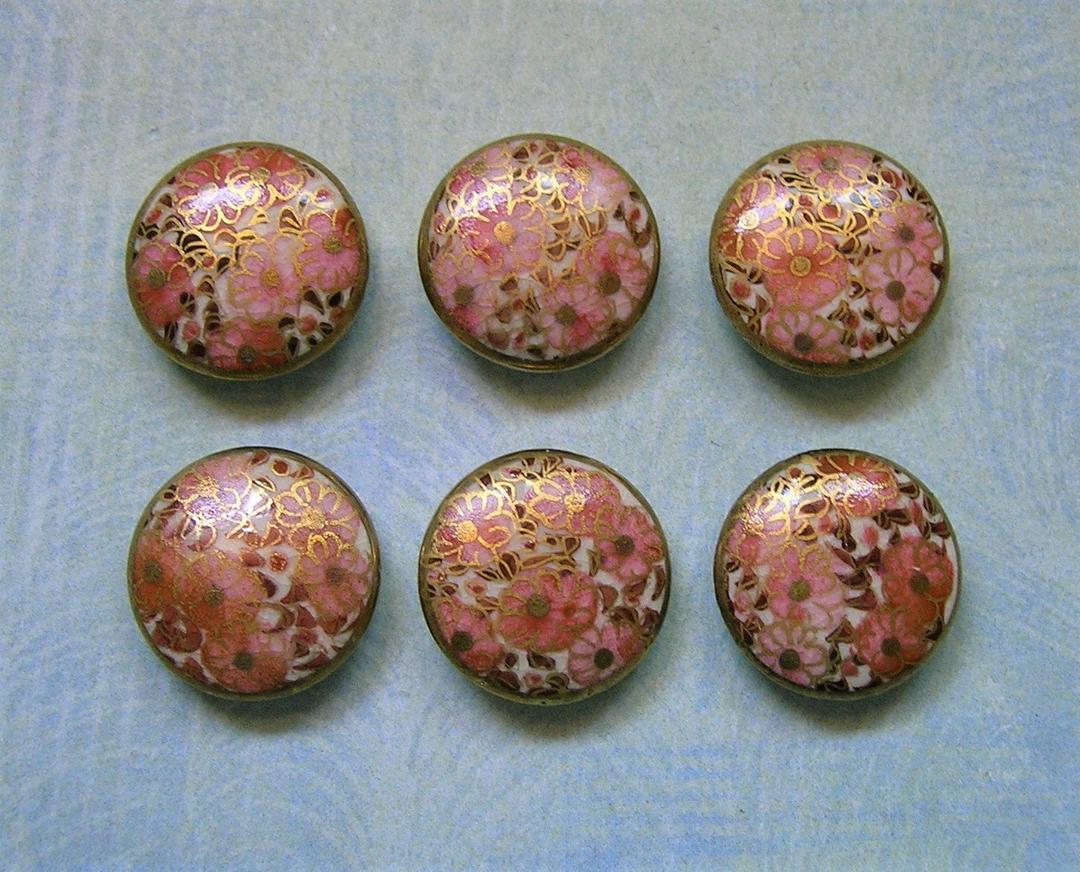 Antique Satsuma Buttons, Old Set of Six Satsuma Buttons, Old | Keepsake ...