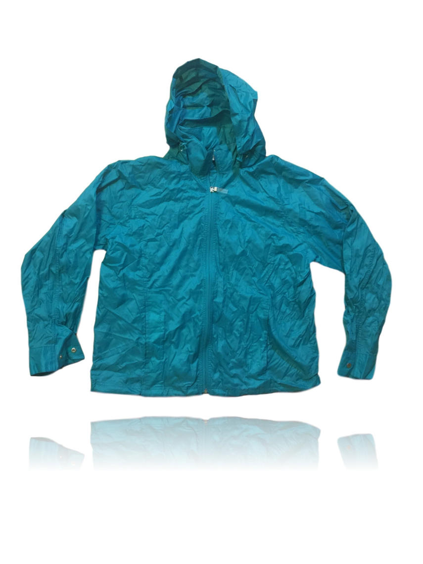 80s Vintage Retro Teal Windbreaker // Windham Harbor // Size Large ...