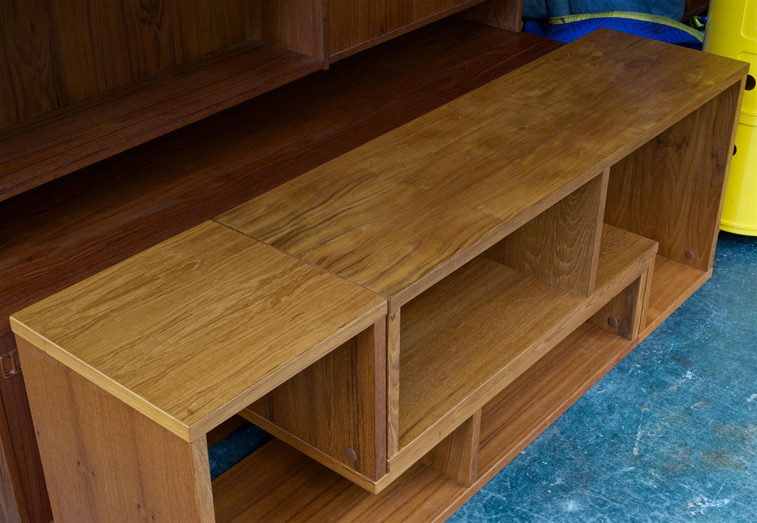 Danish Teak L-Shape 2-Piece Expanding Puzzle Shelving Unit Bookcase ...