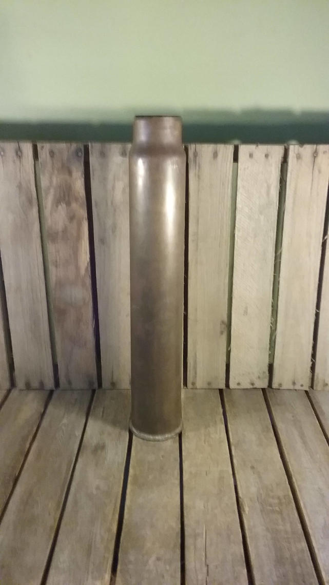 Vintage Artillery Shell, 50 cal Artillery Shell | Up the Antique Co ...