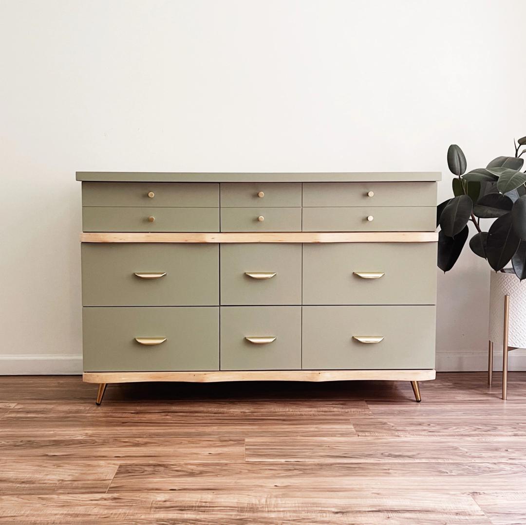 Sage Green MCM Dresser | Made New Design | Middletown, CT