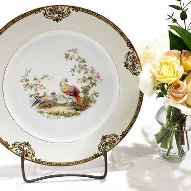 Vintage Noritake Chelsea Birds Pattern Fine China Dinner Plate Japan ...