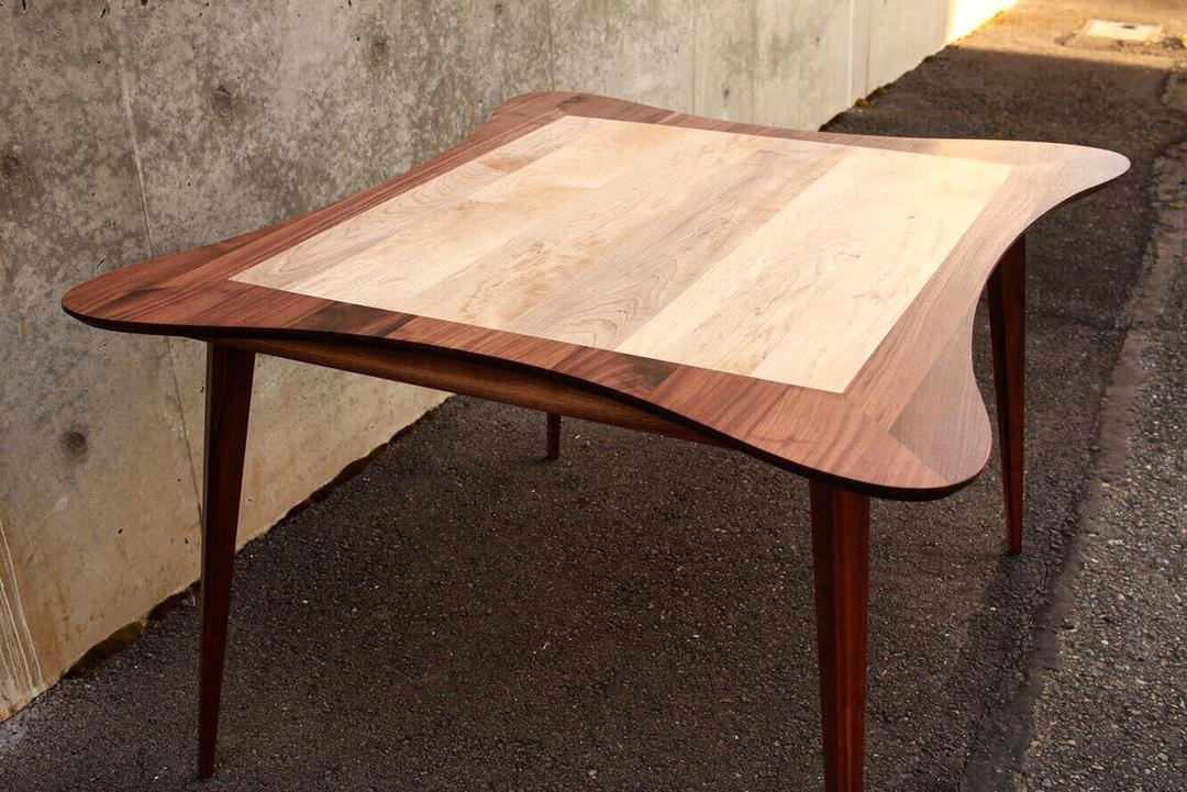 Card Gaming Table, Mid-Century Modern, Board Game Table (Shown in ...