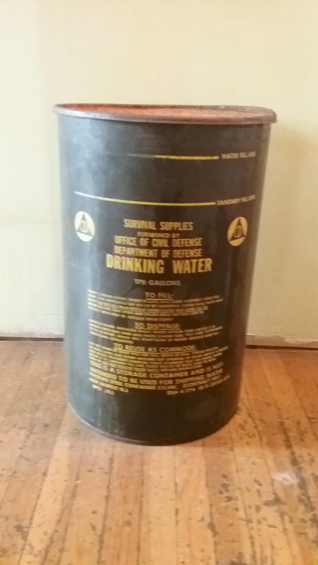 Military Water Can, Large Metal military Water Can, Vintage Military ...