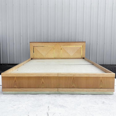 Boho Modern Bamboo Platform Bed Frame Queen Second Hand Stories Ashbury Park NJ