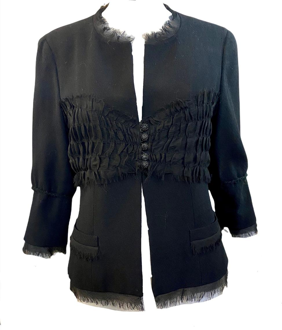 Chanel Early 2000s Detailed Little Black Jacket | The Way We Wore | Los ...