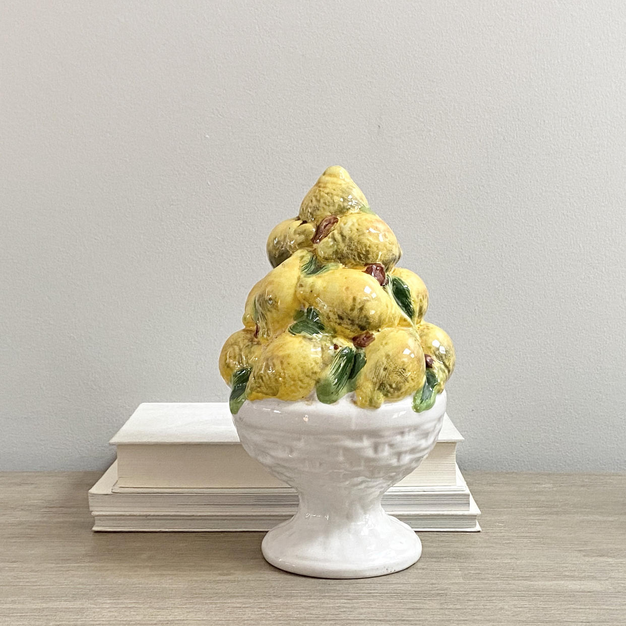 Italian Lemon Topiary Tree Ceramic Statue French Country | Mod ...