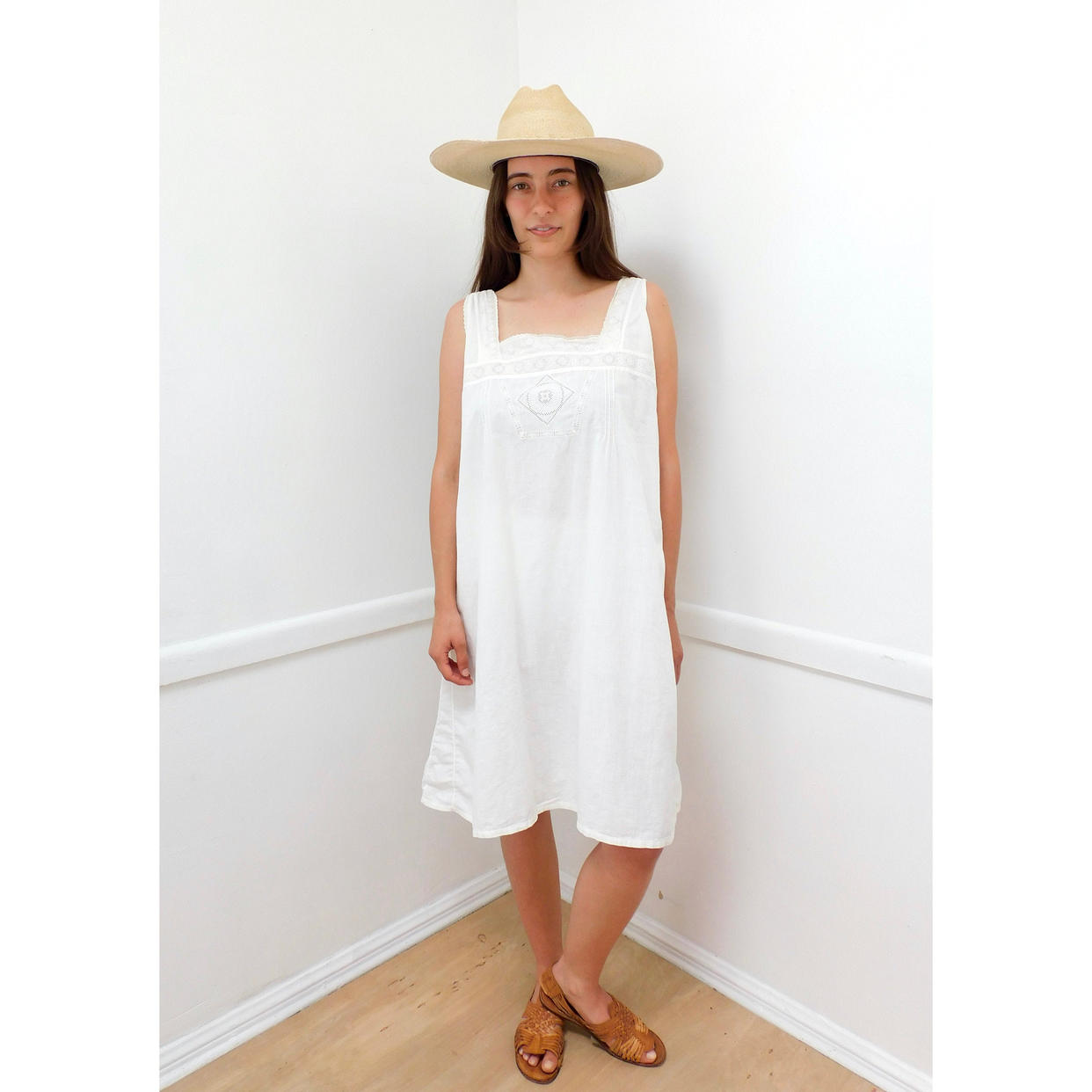 Victorian Crochet Dress // vintage boho hippie slip high | Fenix ...