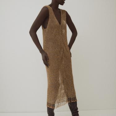 Wooden Bead Net Dress | Desert Vintage | Tucson, AZ