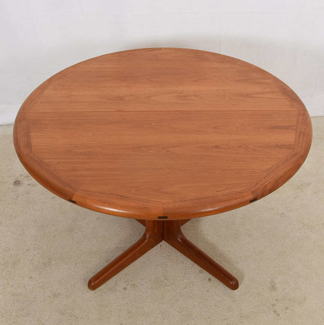 Danish Modern Round Dining Table w/ Leaf | Modern Mobler | Takoma, DC ...
