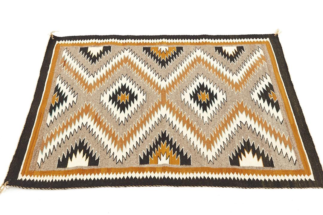 Mid Century Gray and Brown Flatweave Wool Rug - mcm | Modern Hill ...