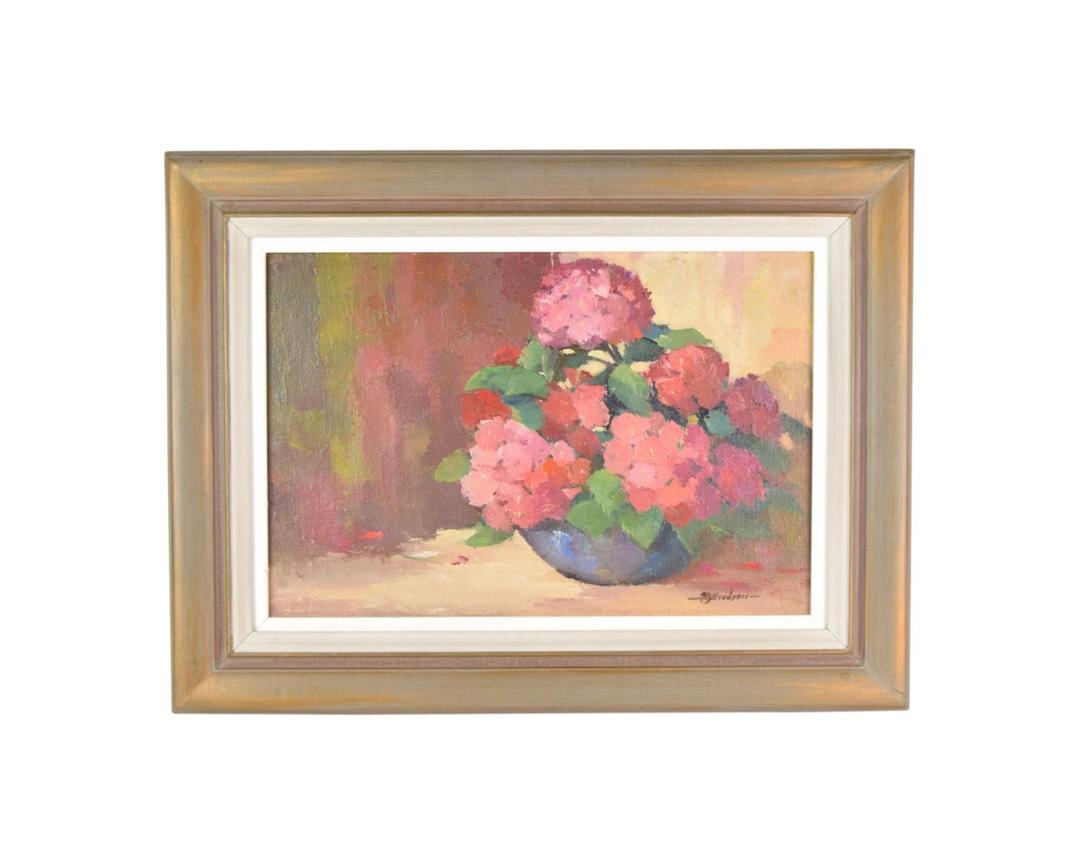 Vintage Impressionist Floral Still Life Painting Flowers Alfredson ...