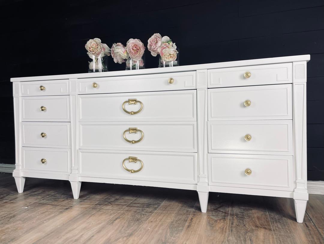 Extra Large Italian Style Dresser Console Credenza Solid Wood ...