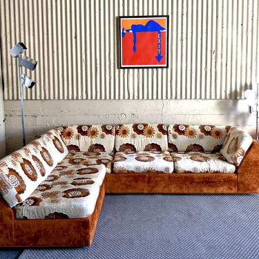 Mid Century 60’s - 70’s Groovy Sectional Couch | Bridge + Fog Studio ...