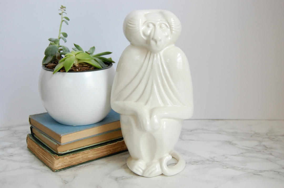 Mid Century Modern Baboon Statue JARU California Ceramic Art Pottery ...