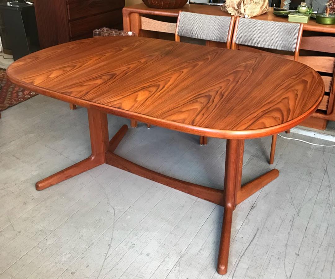 Danish Modern D-Scan Teak Extendable Dining Table | Modern Vibe ...