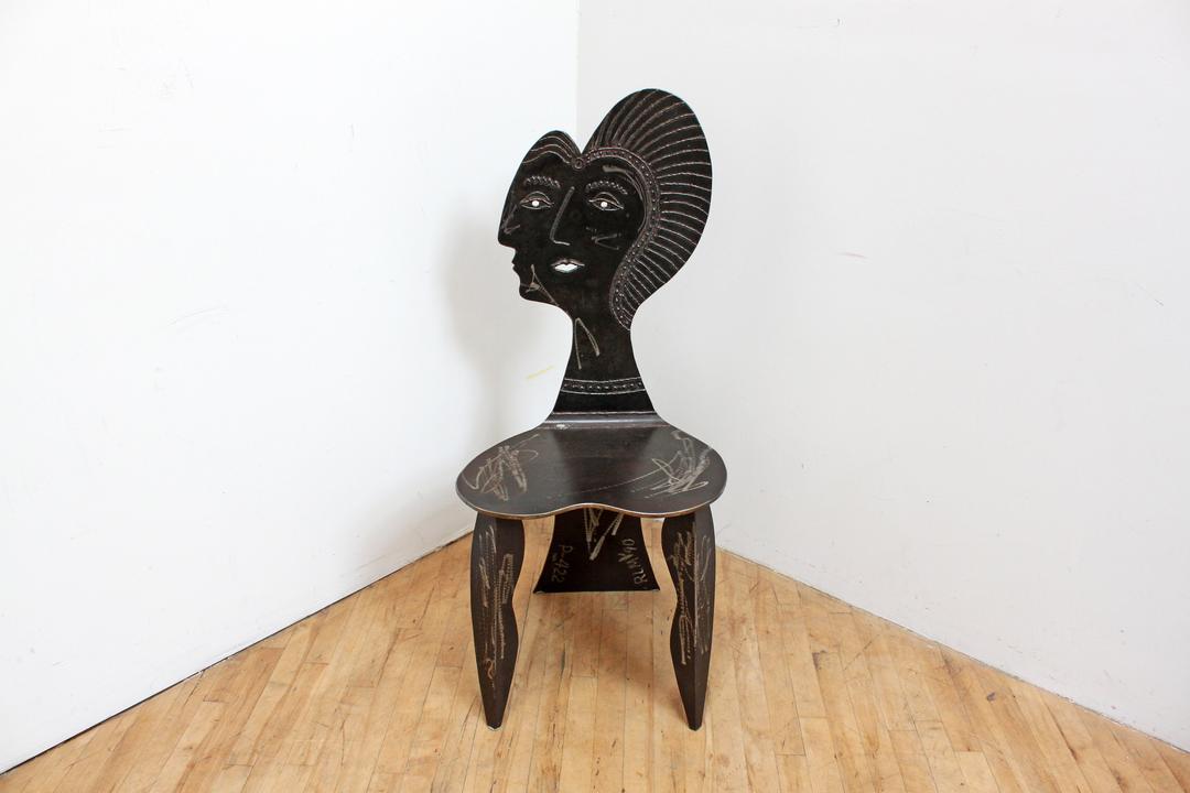 Pablo Picasso Style Chair Sculptural RLM Studio Crafted Welded Steel ...