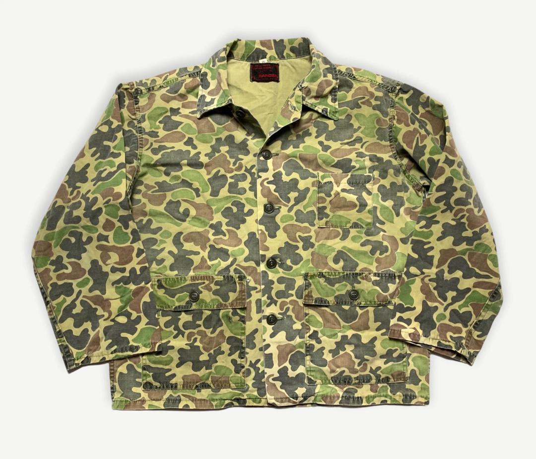 Vintage 1970s RANGER Frogskin Camouflage Cotton Ripstop Jacket ~ M ...
