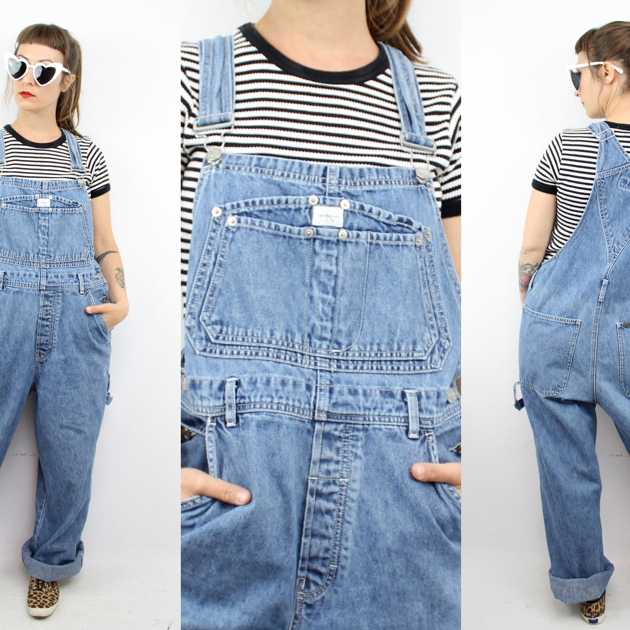 Vintage 90's Blue Denim Overalls / 1990's CK Overalls / | Ruby Threads ...