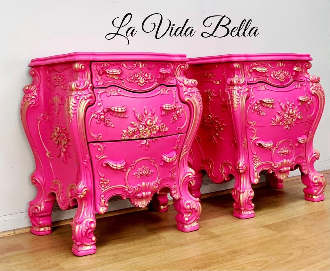 Pair of Rococo Chests, Bombe Chests, Side Tables, Nightstands, End | La ...