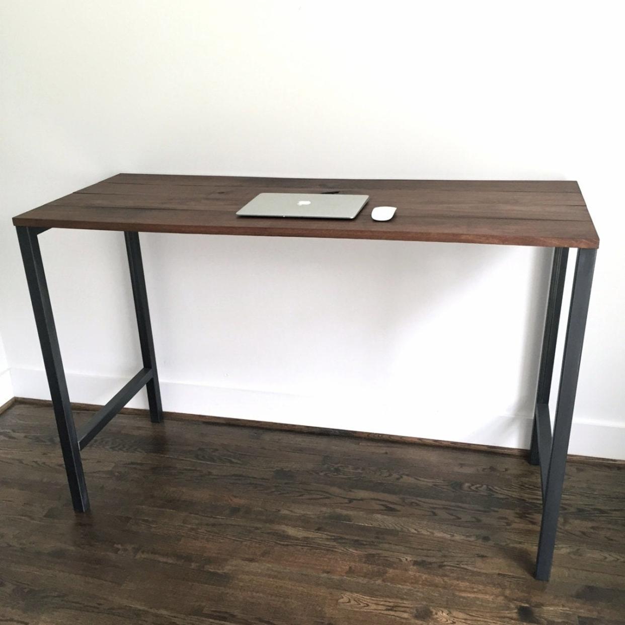 The CONNOR Standing Desk - Reclaimed Wood & Steel | Arc + Timber ...