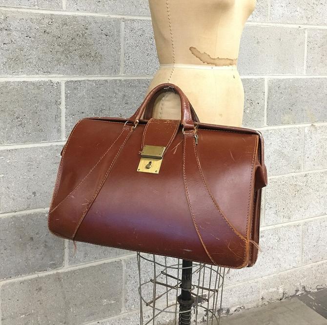 Vintage Brooks Brothers Briefcase Retro 1980's Brown Leather Doctors ...