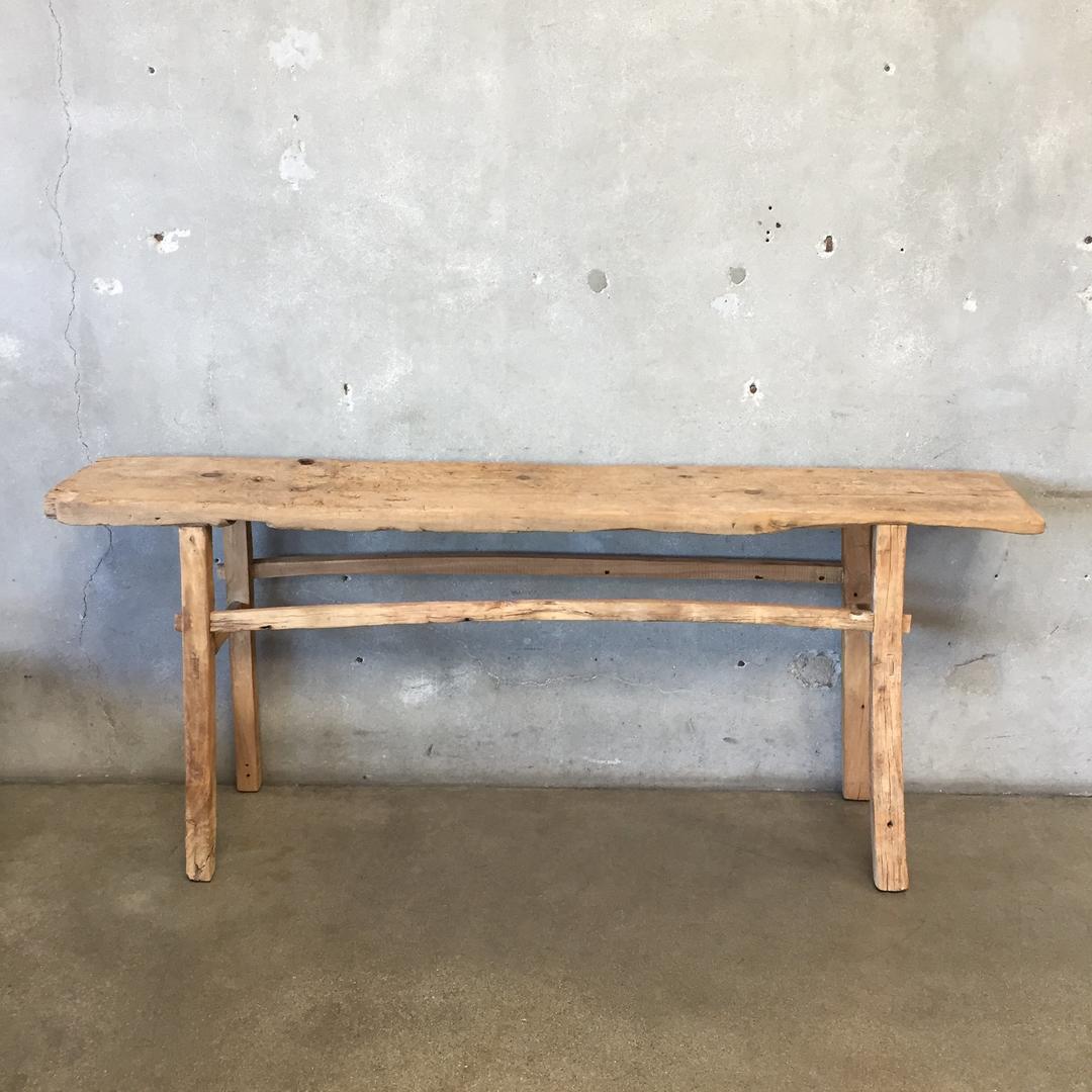 Large Rustic Elm Console Table | Urban Americana | Long Beach, CA