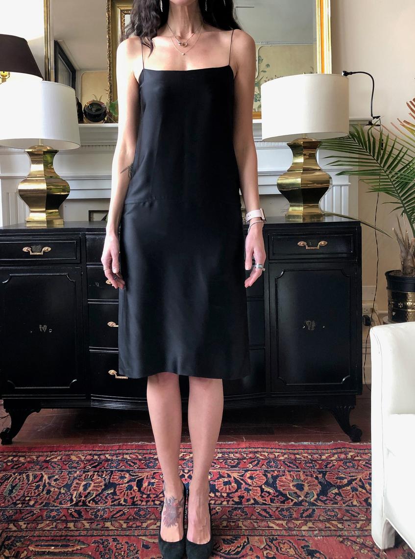 1990’s Little Black Silk YSL Dress | Strange Lovely Vintage | Chicago, IL