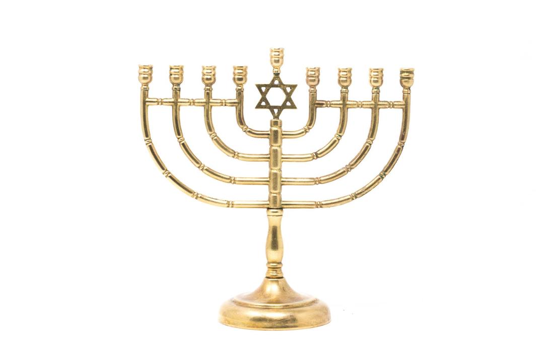 Vintage Brass Menorah, Jewish Hanukkah Menorah | Green Spruce Designs ...