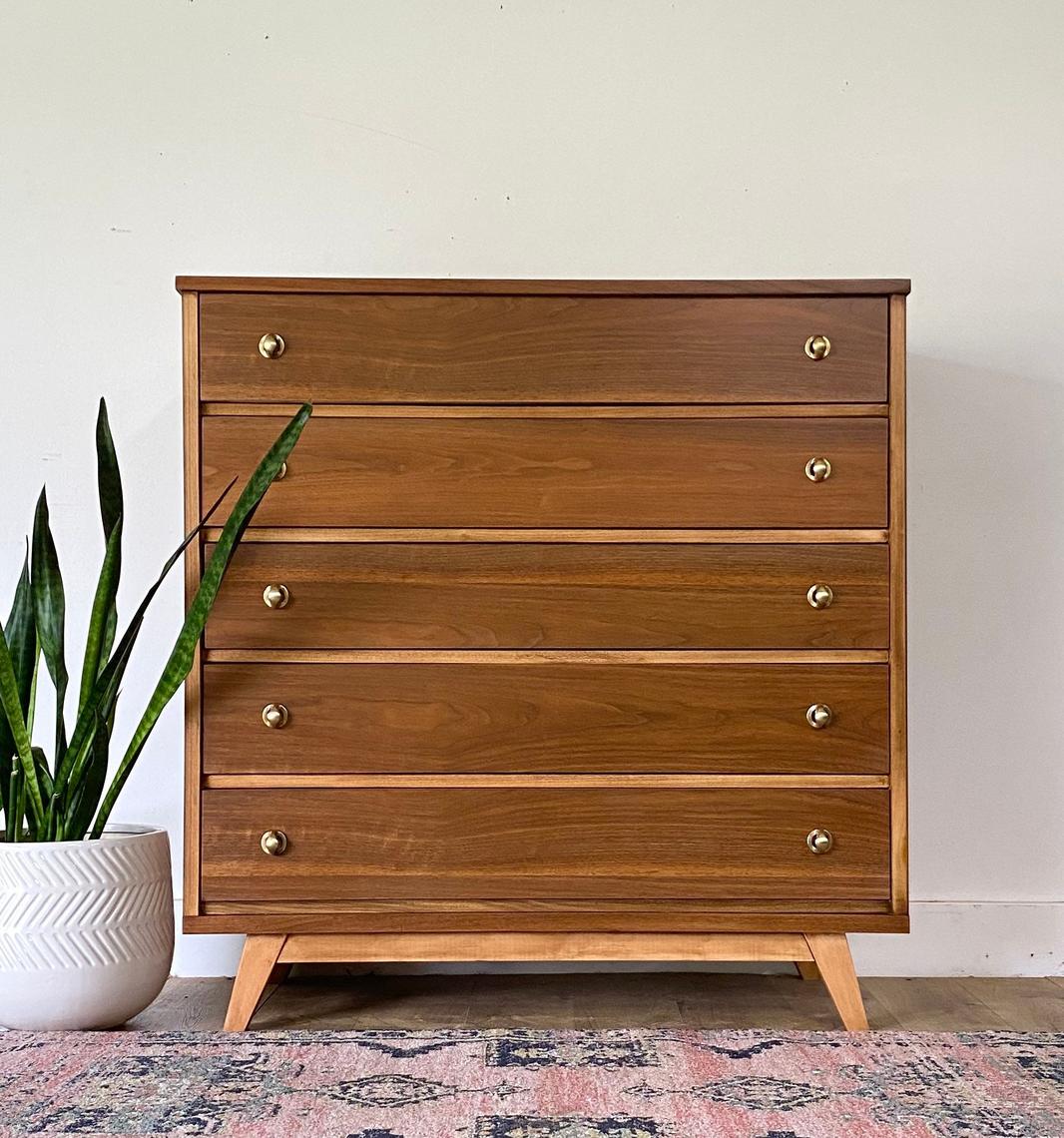 AVAILABLE - Mid Century Modern Dresser - Tallboy | Julie Simple ...