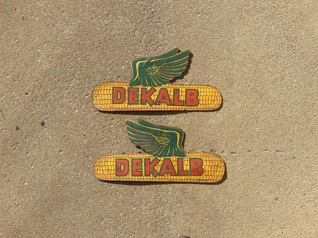 Vintage Left and Right Facing Dekalb Seed Masonite Signs | North Grove ...