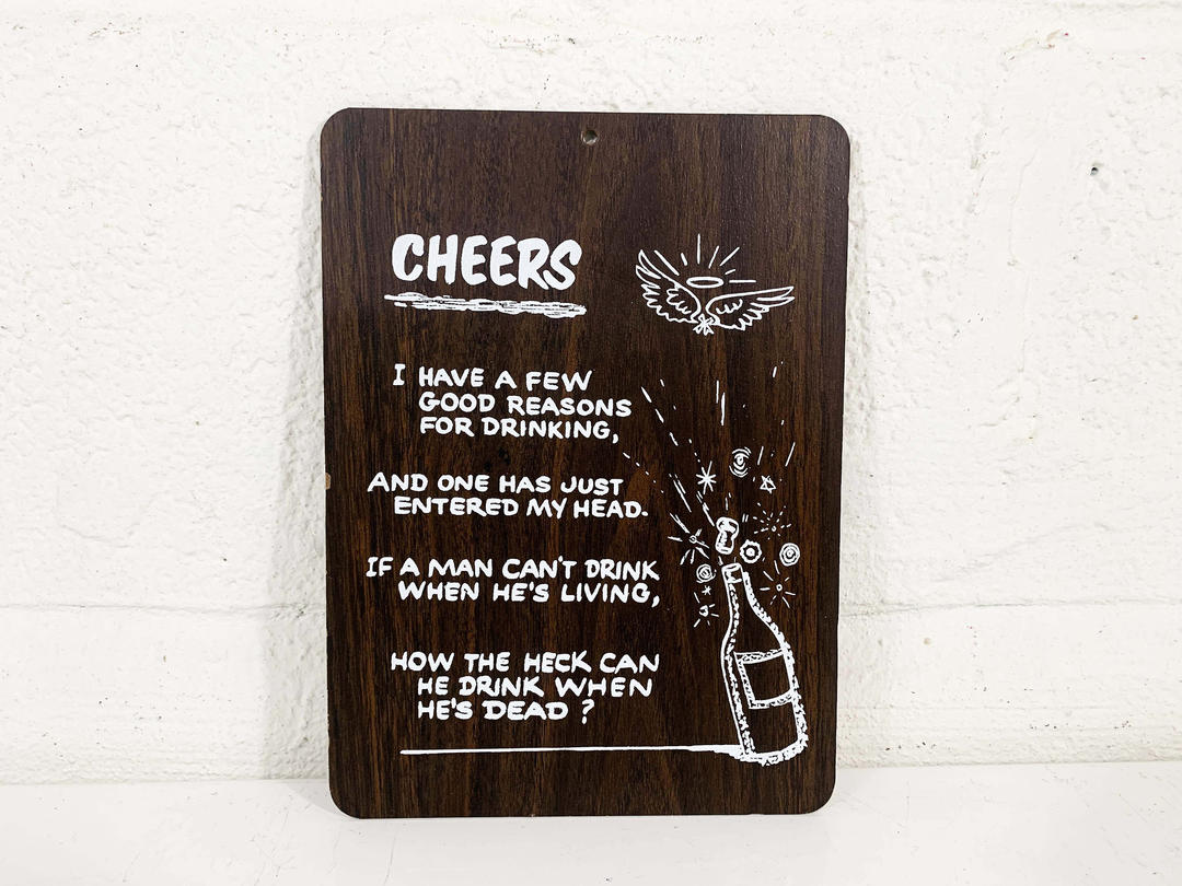 True Vintage Funny Bar Sign Joke Gag Gift Engagement 1950s 50 | Check ...