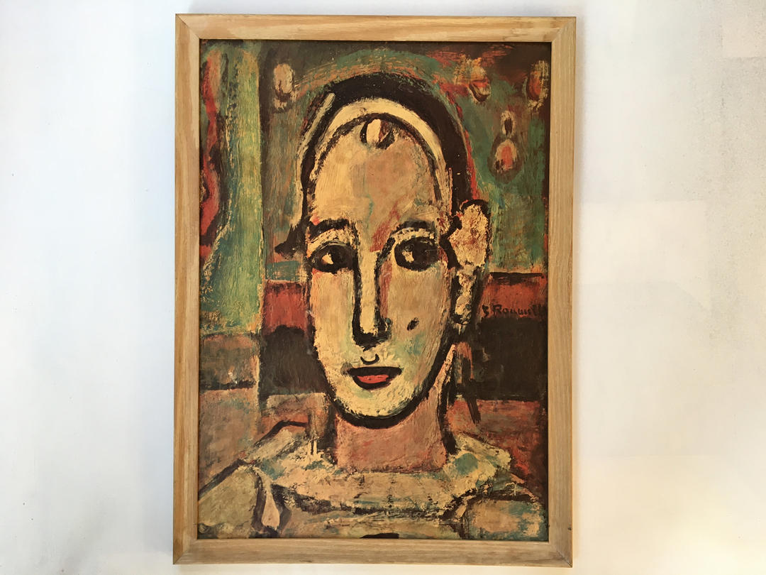 Vintage Rouault Framed Mid Century Portrait, Expressionism Art,Fauvism ...