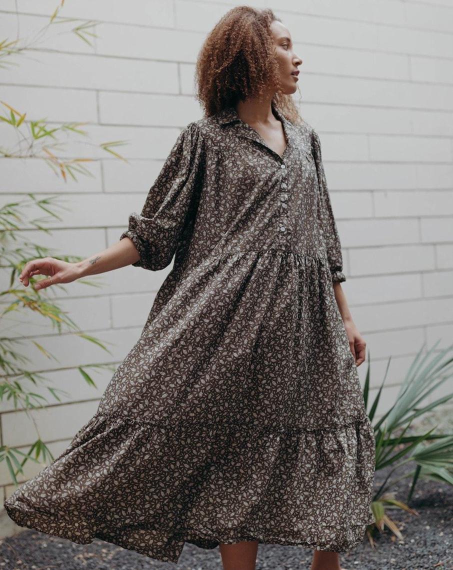 PHILIPPA DRESS - BASIL RISTRA | esby | Austin, TX