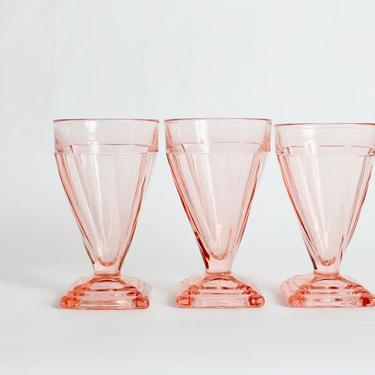 Pink Glassware, Wedding Decor, Vintage Glassware, Blush Pink, | 1882 ...