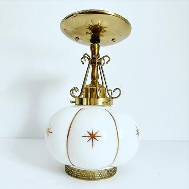 1960s Atomic Ceiling Light | C the Light Interiors - Fish Creek, WI | ATTIC