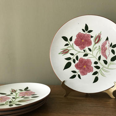 Stangl Wild Rose Plates | Raven Pear Vintage | Philadelphia
