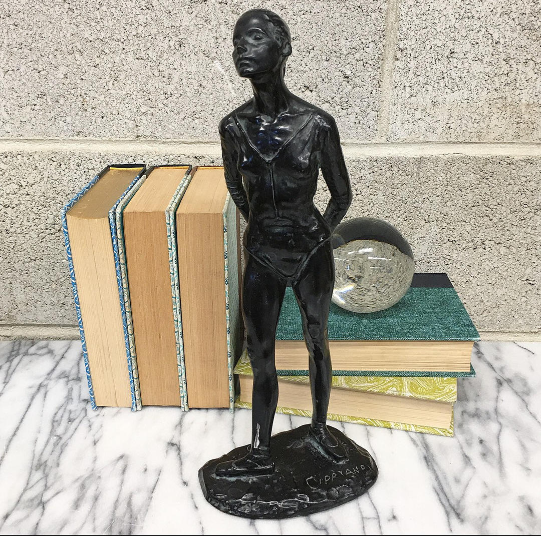 Vintage Statue Retro 1970s Degas + Anthony Cipriano + Ballet Dancer ...