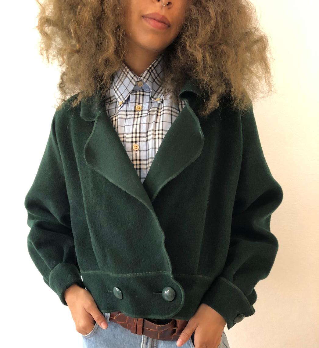 Vintage Merle Dark Green Wool Jacket | Vintage Rosemond | Los Angeles, CA