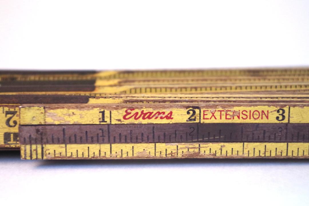 Vintage Evans Extension Rule Wooden Expandable 72 inch Ruler | Retro ...