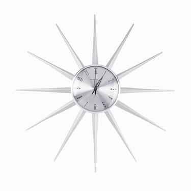 George Nelson Starburst Wall Clock Black Mid Century Modern | Vintage ...