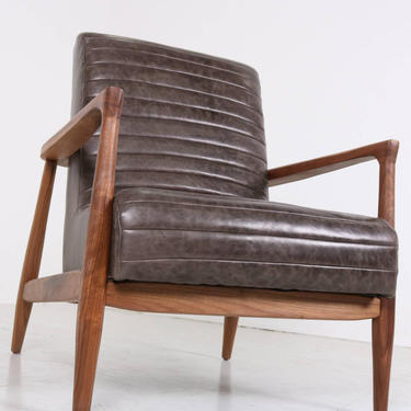 Mid Century Modern Channel Back Arm Chair- Milo | Total Design ...