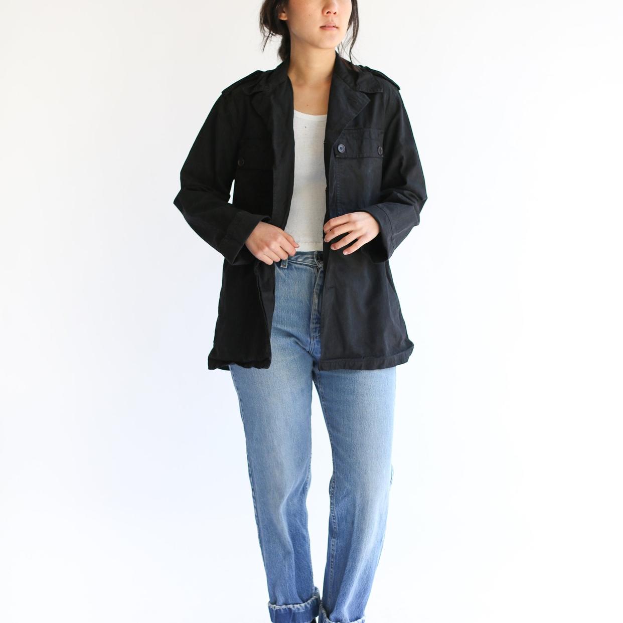 Vintage Black Herringbone Twill Army Jacket | HBT | | Rawson - Chicago ...