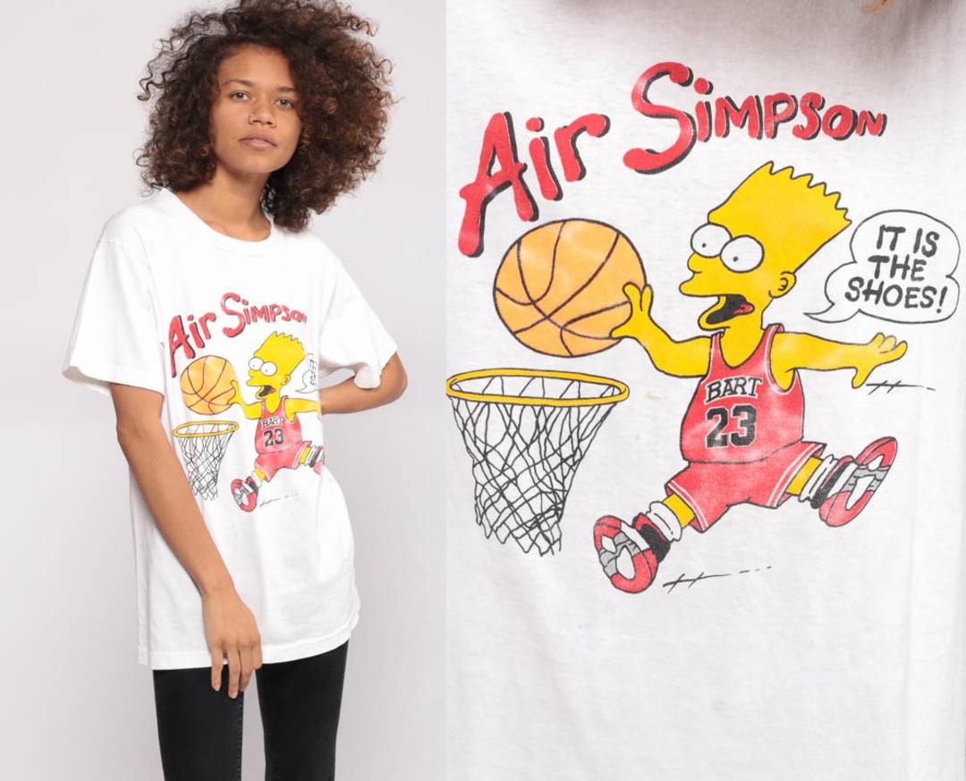 Bart Simpson Shirt Bootleg Air Jordans Shirt The Simpsons Shirt | Shop ...